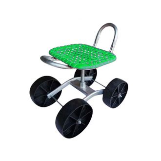 Generic Rollbarer Gartenarbeitshocker Mit R&auml;dern, Verstellbarer Hockerwagen (22-36 cm) Und 360&deg; Drehbar, for Rasen Garten(Green)