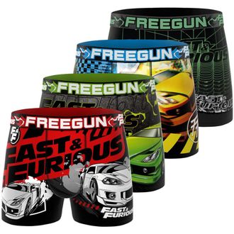 Freegun Lot de 4 boxers homme Fast and furious