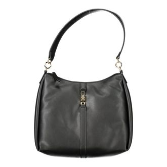 Tommy Hilfiger Femme, Sacs, Noir, Taille: ONE Size Sac à Bandoulière Noir avec Fermeture Éclair