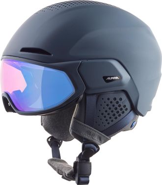 Alpina Alpina Unisex - Erwachsene, Alto QV Visierhelm, Ink matt, 51-55 cm