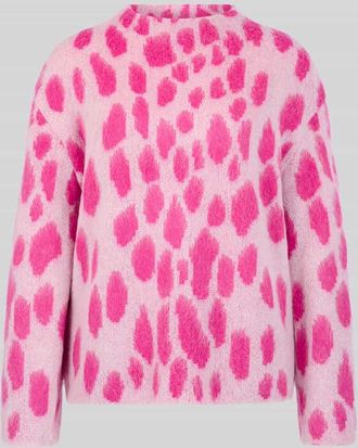 Marc Cain Relaxed Fit Strickpullover mit Leo-Muster