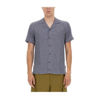 Orlebar Brown Hemd mit V-Ausschnitt und Knopfleiste vorne - - Shirts - Herren - Blau - S