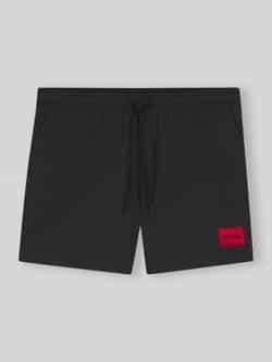 HUGO BOSS Badeshorts mit Label-Patch Modell DOMINICA