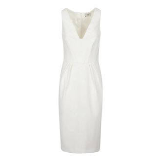 Elisabetta Franchi Femme, Robes, Blanc, Taille: 40 FR Midi Robes
