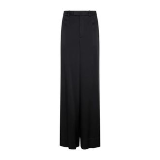 Saint Laurent Loose Fit Noir Hose - - Trousers - Damen - Schwarzk - M