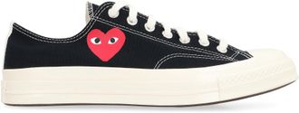 Comme Des Gar&ccedil;ons Mens Sneakers Chuck 70 Black Cotton Trainers