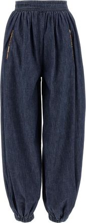 Valentino Garavani Femme, Jeans, Bleu, Taille: 34 FR Denim Chambray Pants