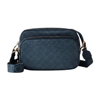 Borbonese Femme, Sacs, Bleu, Taille: ONE Size Camera Case Small