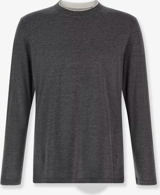 Brunello Cucinelli Silk and cotton blend T-shirt - BRUNELLO CUCINELLI - gender_Man