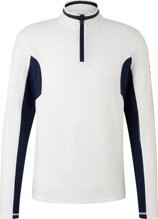 Bogner Fleece First Layer Giacomo für Herren - Weiß/Navy-Blau - XXL