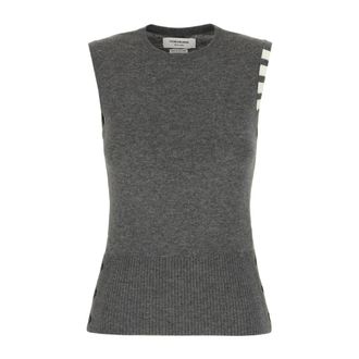 Thom Browne Stilvolle Strickkollektion - - Knitwear - Damen - Grau - XS