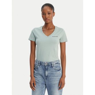 Guess T-Shirt W4YI23 J1314 Gr&uuml;n Regular Fit