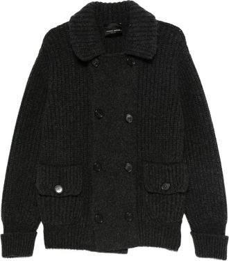 Roberto Collina cardigan à boutonnière croisée - Gris