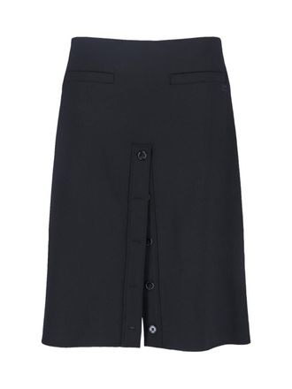 Courr&egrave;ges Logo Midi Skirt
