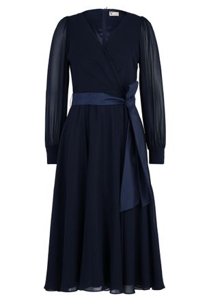 Vera Mont Damen Cocktailkleid mit Gürtel Night Sky,42