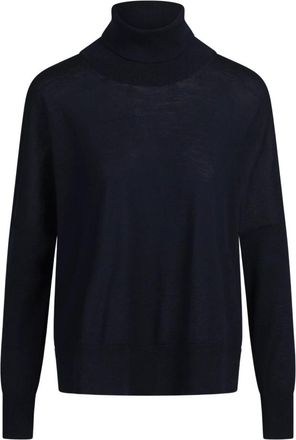 Gran Sasso Pull &agrave; col roul&eacute; - Femme - Pulls - Bleu - Taille: 42 FR