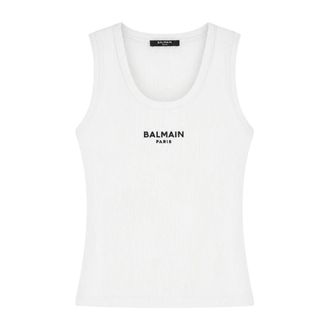 Balmain Femme, Tops, Blanc, Taille: 38 FR Gilet brod&eacute;