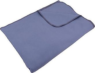 Setex Kuscheldecke, 100% Baumwolle, Decke als Zimmer-Deko, Schlafzimmer-Deko und mehr, 200 x 140 cm große Tagesdecke, Blau