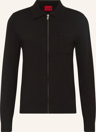 HUGO BOSS Hugo Strickjacke San Jean schwarz