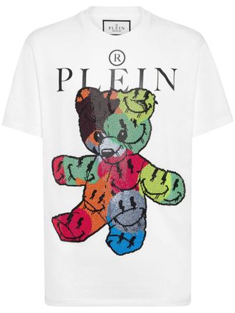 Philipp Plein t-shirt en coton à motif Teddy Bear - Blanc