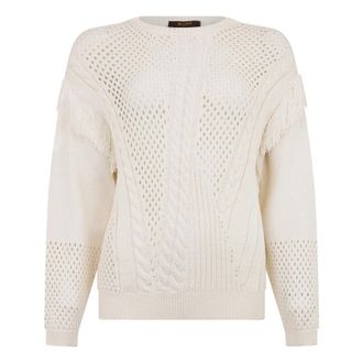 Moorer Sadie Pullover - - Knitwear - Damen - Wei&szlig; - XS