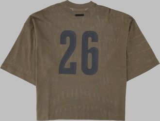 Fear of God Logo-Print Cotton T-Shirt - Green