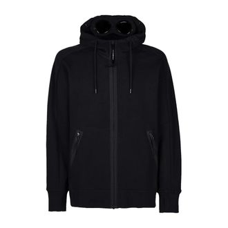 C.P. Company Diagonal Fleece Goggle Hoodie - - Sweatshirts & Hoodies - Herren - Schwarzk - M