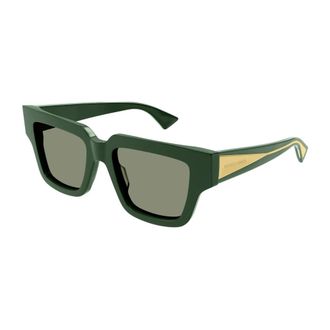 Bottega Veneta Oversized Rechteckige Sonnenbrille - - Accessories - Damen - Gr&uuml;n - 52 MM