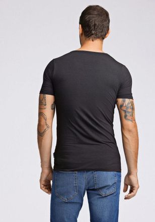 Lindbergh Kurzarmshirt T-Shirt (Kurzarm) Slim Fit