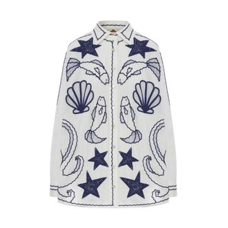 Farm Rio Farm Rio, Femme, Blouses et Chemises, Multicolore, Taille: 36 FR Chemises