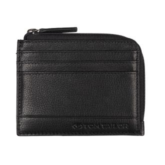 Tom Tailor Bela Herren Geldb&ouml;rse Kreditkartenetui RFID Leder Klein Schwarz