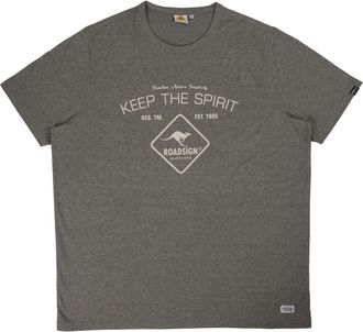 Roadsign Herren T-Shirt klassisches Streifenmuster für entspannte Casual-Looks Oliv | 5XL