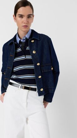 Gerard Darel Polo ray&eacute; &agrave; manches courtes - LEILA - Marine