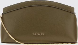 Michael Kors Athena Umh&auml;ngetasche aus genarbtem Leder mit Metallkettenriemen