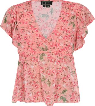 Faina Bluse Frauen Koralle mehrfarbig