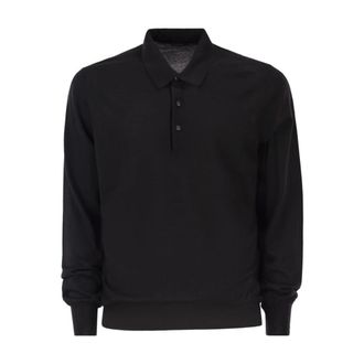 Kiton Langarm-Poloshirt - - Tops - Herren - Schwarzk - M