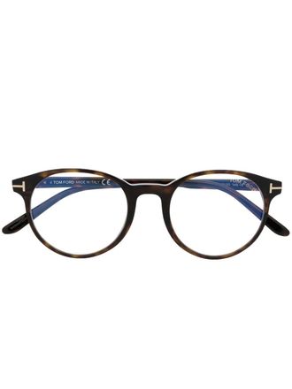 Tom Ford Eyewear lunettes de vue à monture ronde - Marron