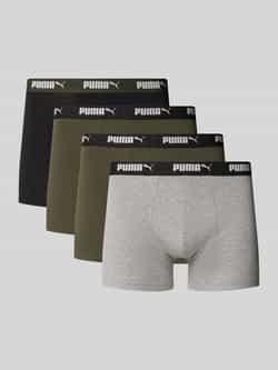 Puma Boxershorts mit elastischem Logo-Bund im 4er-Pack