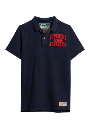 Superdry Herren Vintage Athletic Polohemd Kr&auml;ftiges Marineblau XL