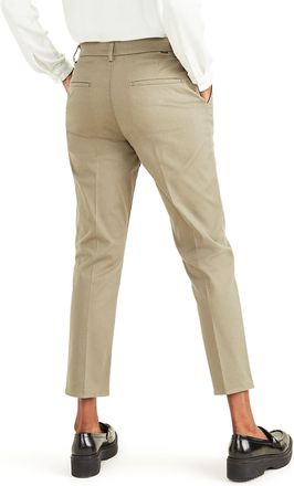 Dockers Womens Slim Chino Refined Chinos, CAMO, 30 R