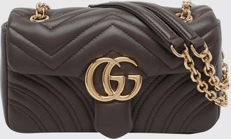 Gucci GG Marmont Mini-Schultertasche aus Matelass&eacute;-Nappaleder mit Chevron-Muster