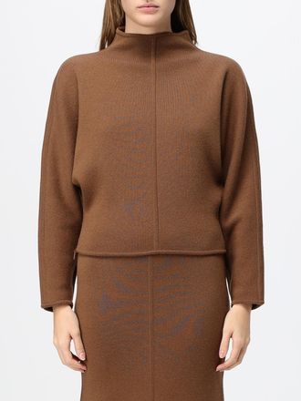 Max Mara Pull en laine et cachemire avec col chemin&eacute;e et &eacute;paules tombantes