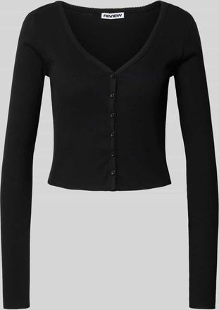 Review Anna von Klinski x REVIEW Longsleeve mit V-Ausschnitt