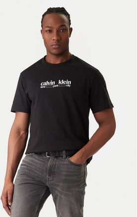 Calvin Klein Jeans T-Shirt NYC Graphic LV14RE831G Schwarz Regular Fit