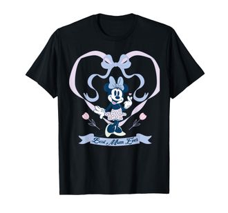 Disney Minnie Mouse Best Mum Ribbon Muttertag T-Shirt