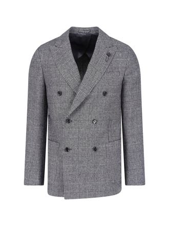 Lardini Double-Breasted Wool Blazer