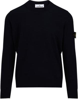 Stone Island Pull droit col rond en laine