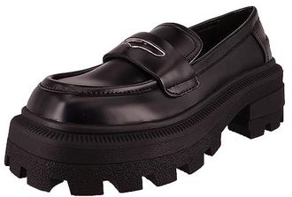 Buffalo NABU 1622342 Mocassins v&eacute;g&eacute;taliens pour femme Noir, Noir, 37 EU