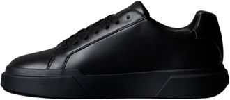 Calvin Klein Herren Cupsole Sneaker Chunky Laceup aus Leder, Schwarz (Triple Black), 43