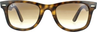 Ray-Ban Lunettes De Soleil Ray-Ban Wayfarer Facilit&eacute; RB4340 710/51 D&eacute;grad&eacute; Brun Clair De Tortue